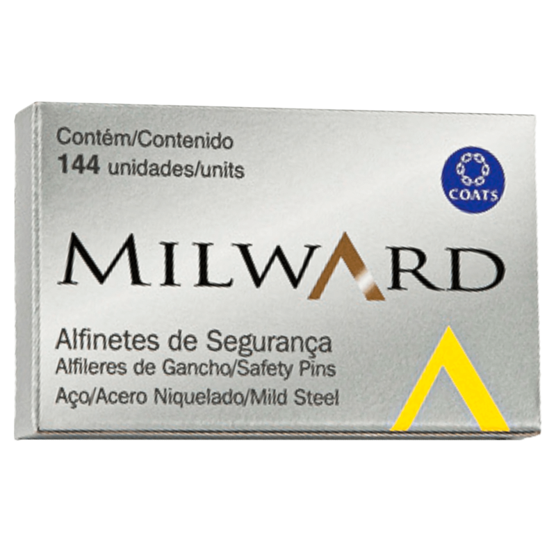 Alfinete de Segurança Milward Nº000 Niquelado Com 144 Unidades - Oeste ...
