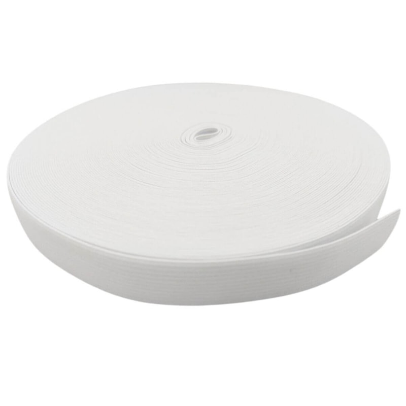 ELÁSTICO DE EMBUTIR - MOLETON 20 - CRU - 19MM - 25 METROS - ZANOTTI