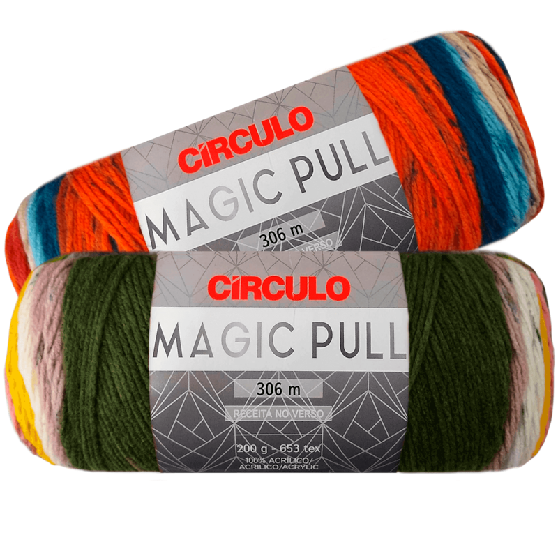 Fio Magic Pull 100% Acrílico 200gr com 306 Metros Círculo