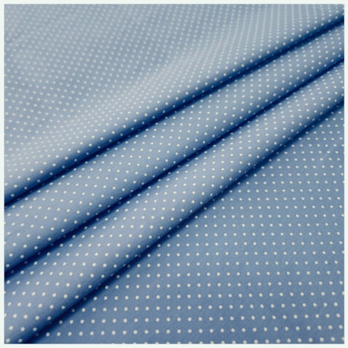 Tecido Tricoline 50cm X 150cm Poá Azul Claro Ref 29402 Cor 03 Caldeira ...