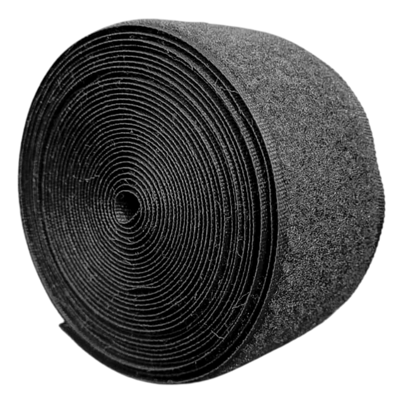 Velcro Fêmea Importado Preto 50mm Com 5 Metros BZ - Oeste Aviamentos
