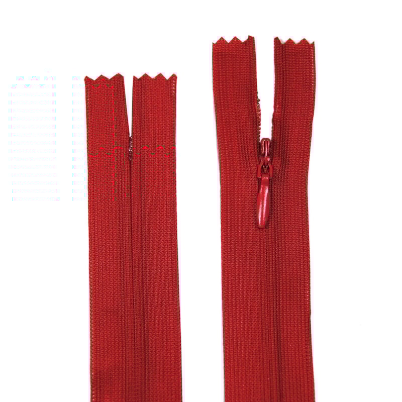 Zíper Invisível - FIXO - IMPORTADO - 20CM - PACOTE COM 10 UNIDADES - VMH